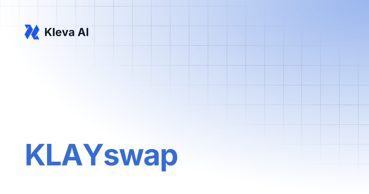 KLAYswap | KLEVA